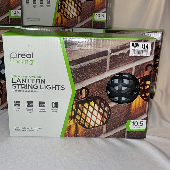 Real Living | Other | Real Living Led Solar Powered Lantern String ...